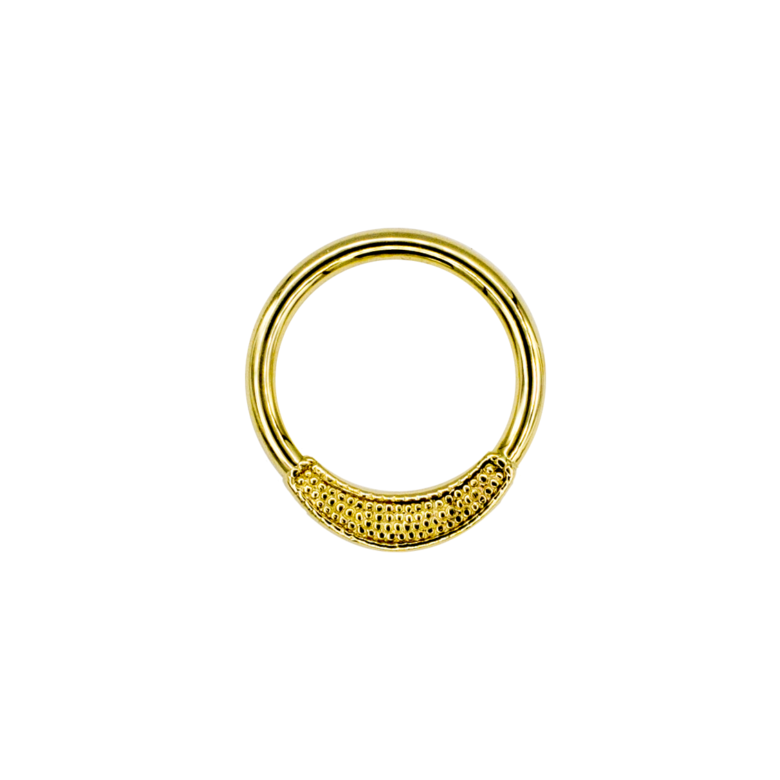 Janna seam ring without gems, 14k yellow gold, 16g 3/8” – Piercing ...