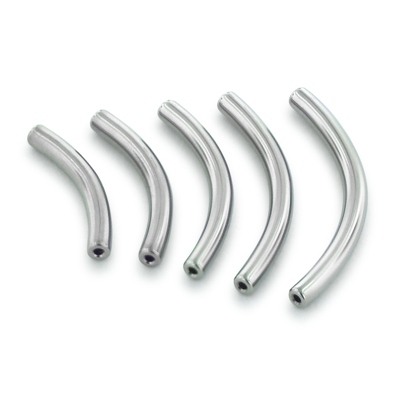 Threadless curved bar post in titanium, 14g – Piercing Experience