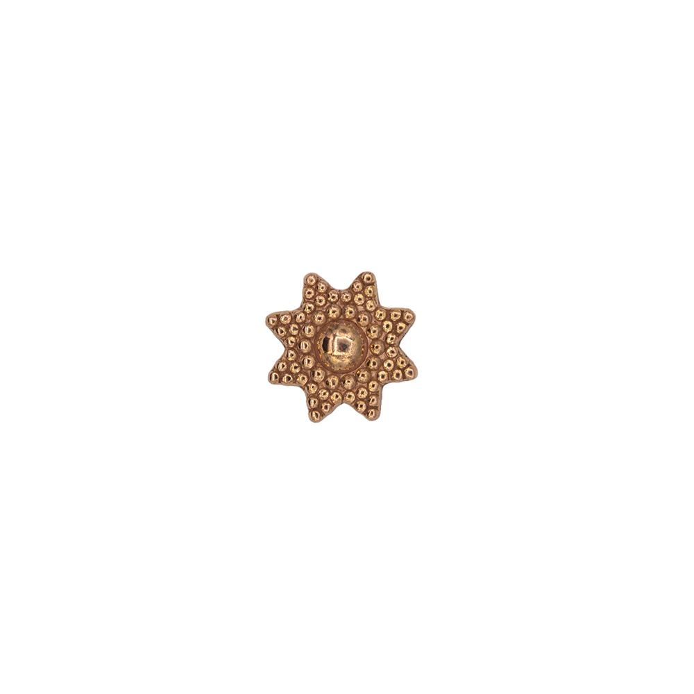 Starmie beaded star threadless end in rose gold – Piercing Experience