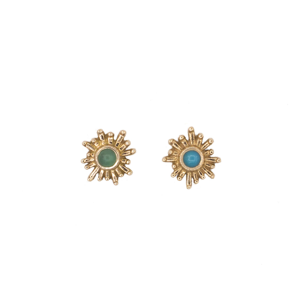 Sun Ray threadless end with 2mm gem in rose gold – Piercing Experience